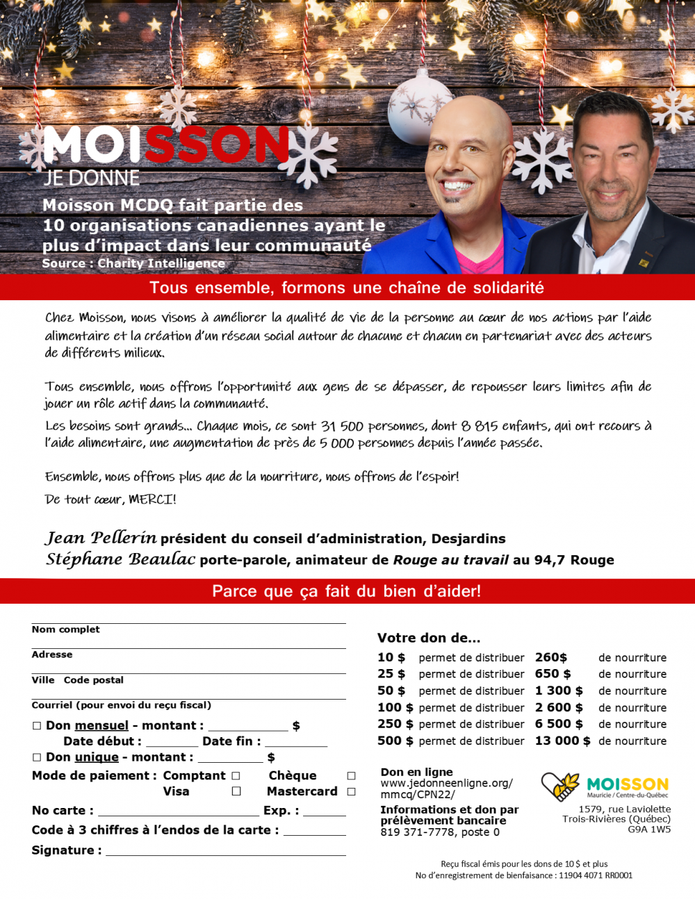 Logo Equipe TTV - Moisson Mauricie / Centre-du-Québec